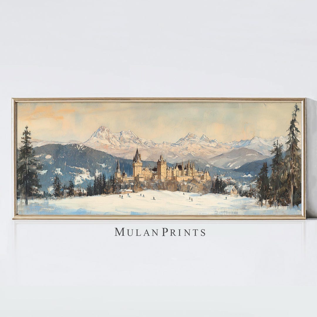 Panoramic Hogwarts School of Witchcraft and Wizardry Wall Art Printable ...
