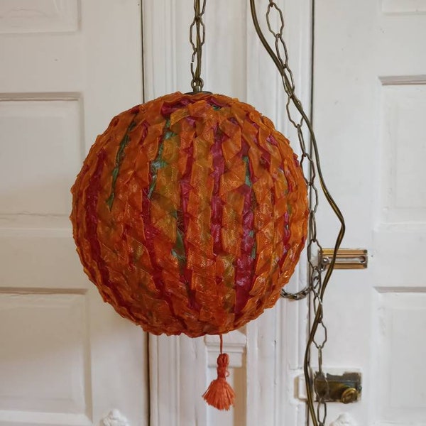 Vintage Swag Lamp - Etsy