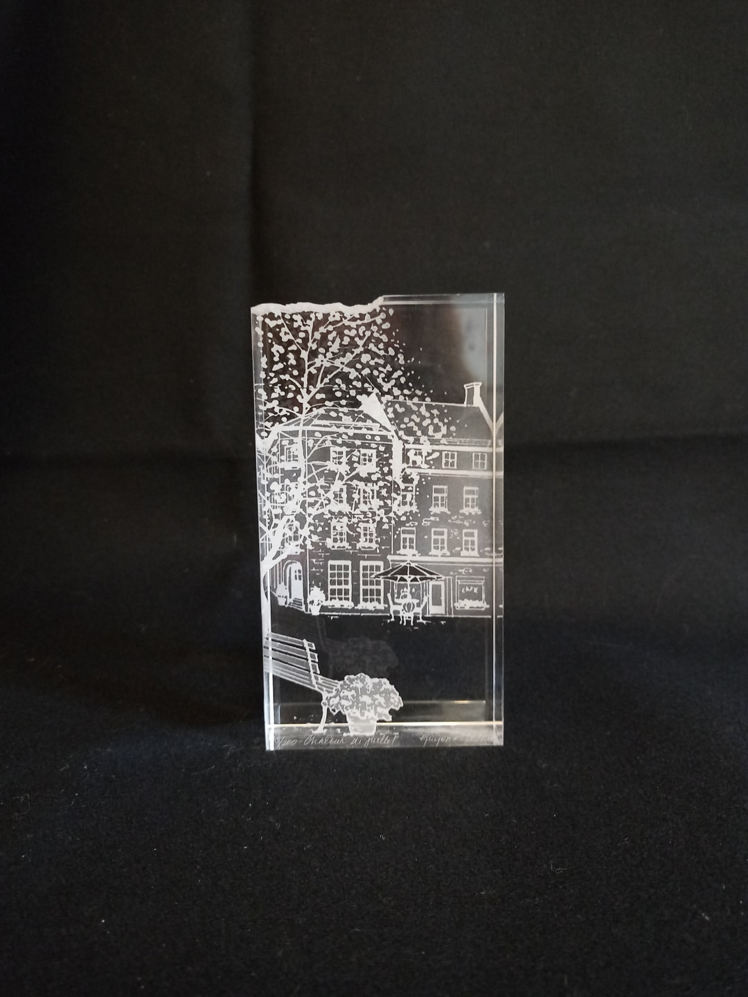 Vintage Guyon Mailhiot Acrylic Street Scene "chaleur De Juillet" 83/200 ...