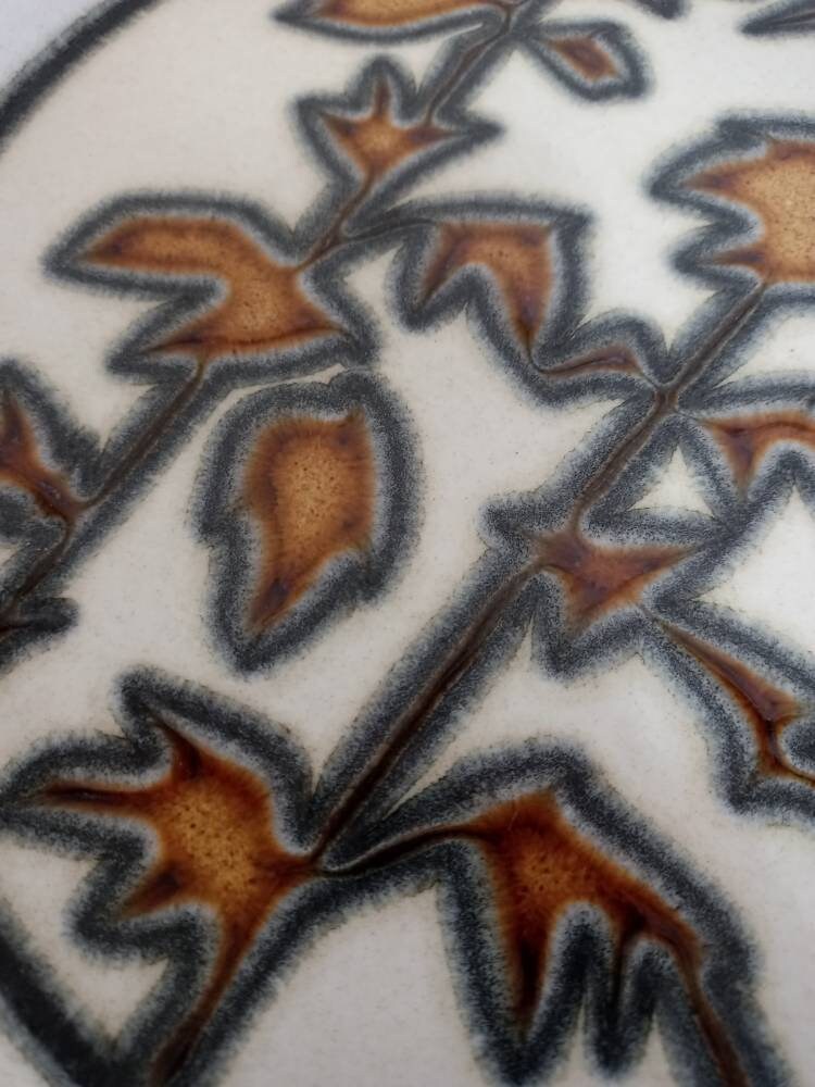 Vintage Crown Lynn Earthstone Platter Autumn Pattern - Etsy