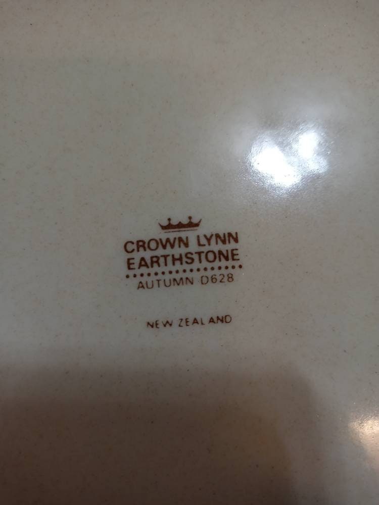 Vintage Crown Lynn Earthstone Platter Autumn Pattern - Etsy