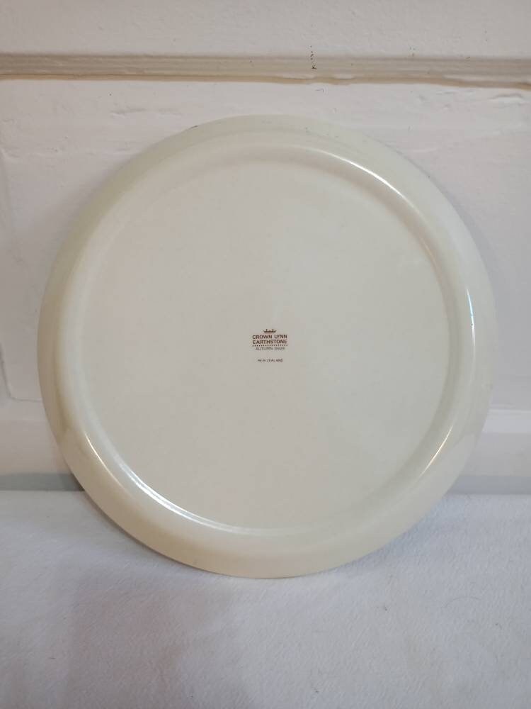 Vintage Crown Lynn Earthstone Platter Autumn Pattern - Etsy