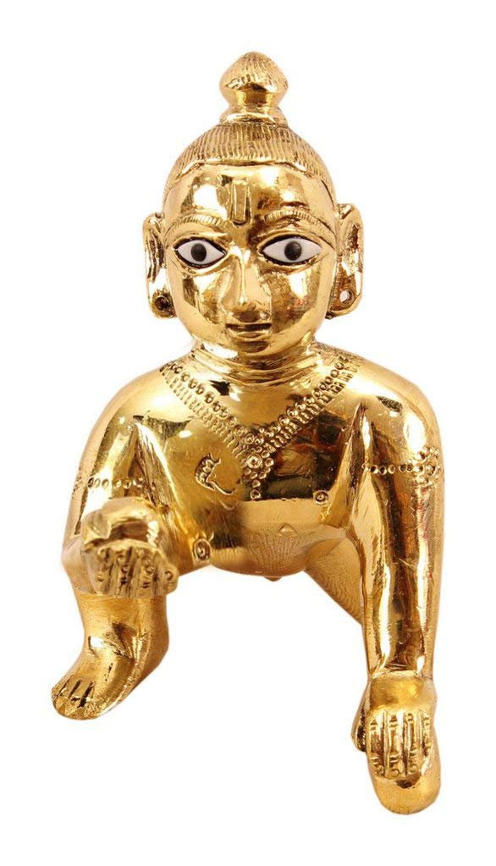 Brass Handmade Lord Laddu Gopal Ji God Idol | Etsy