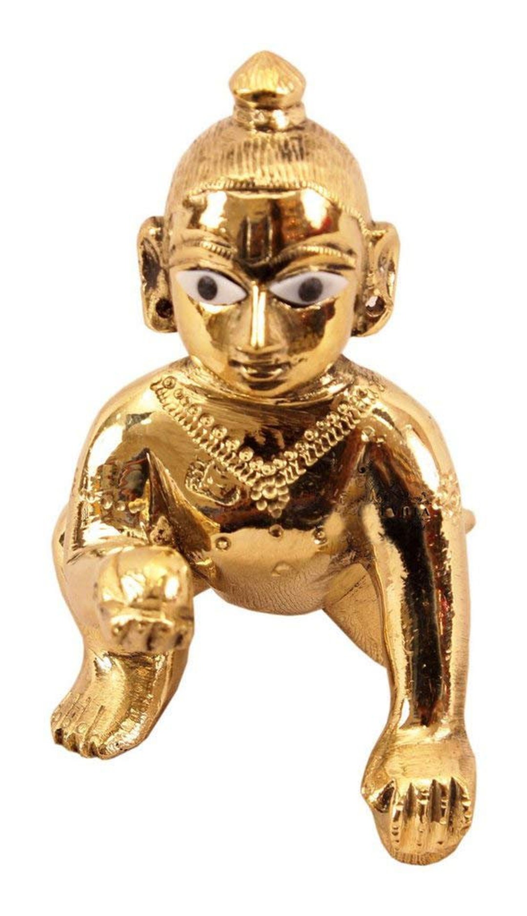 Brass Handmade Lord Laddu Gopal Ji God Idol - Etsy