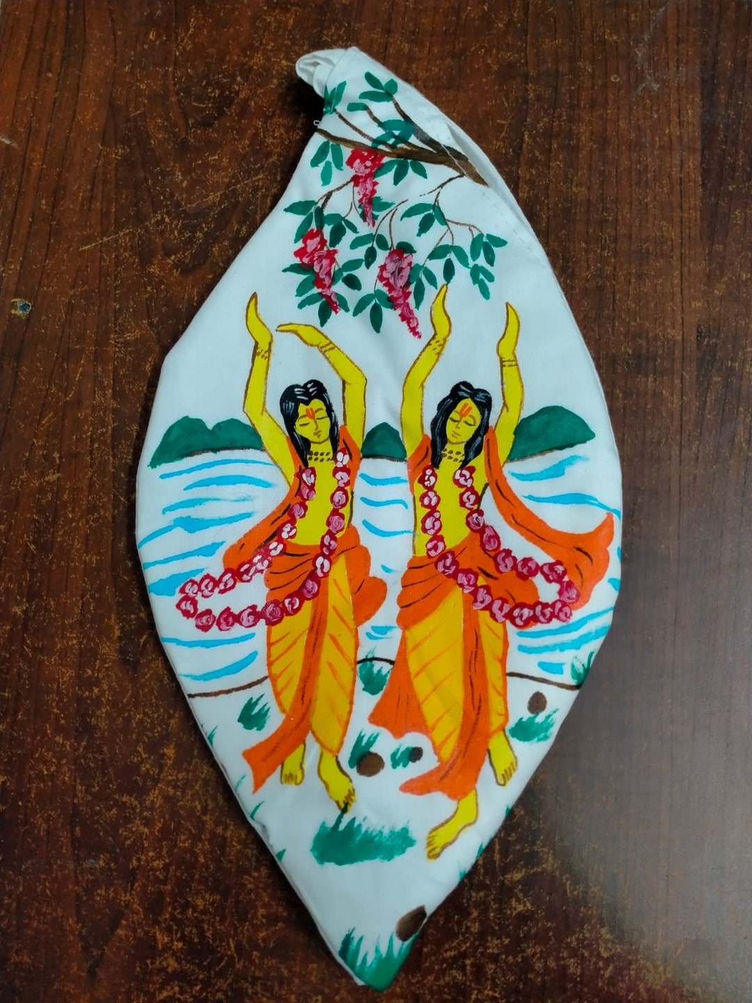 Gaur Nitai Dancing Pose Hand Painted Japa Bag - Etsy