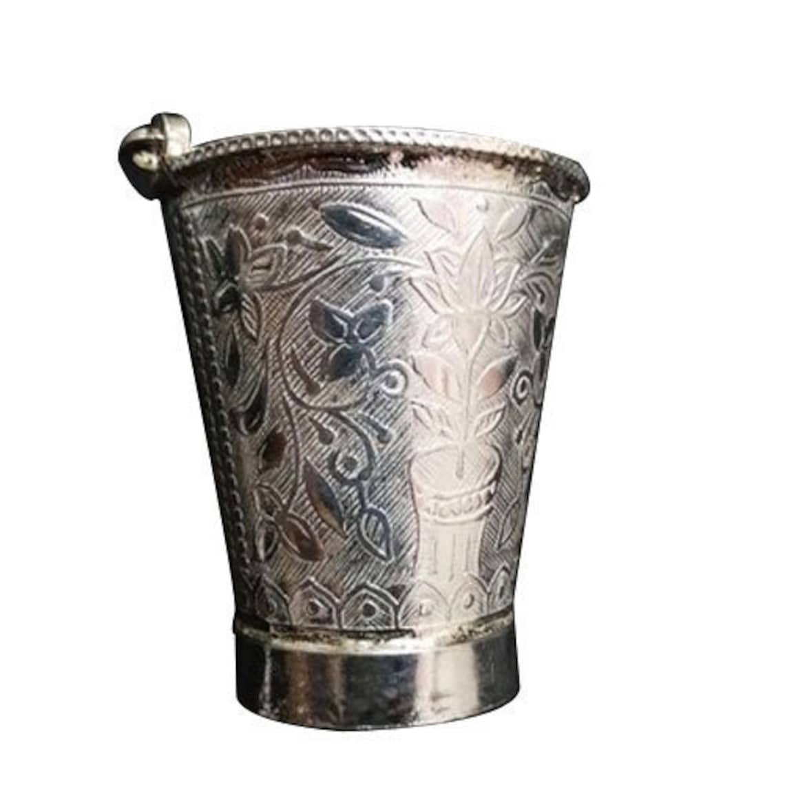 Metallic Finish Bucket and Pichkari/Pichkari Set for Laddu | Etsy