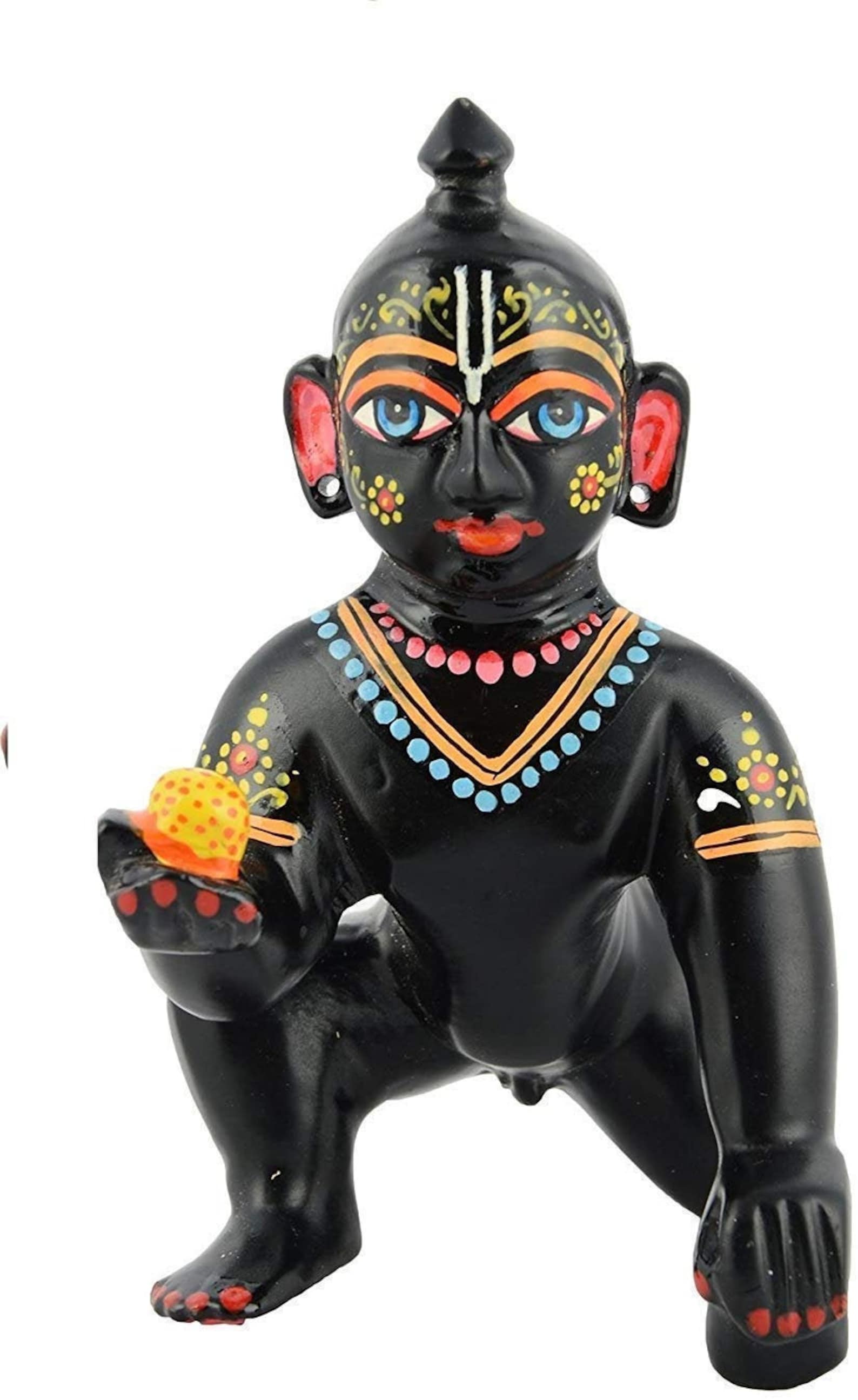 Black Brass Handmade Lord Laddu Gopal Ji God Idol - Etsy