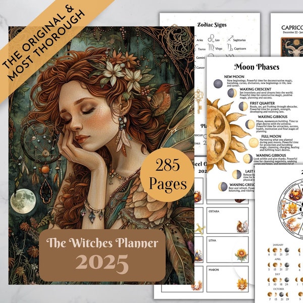 Witch Planner - Etsy