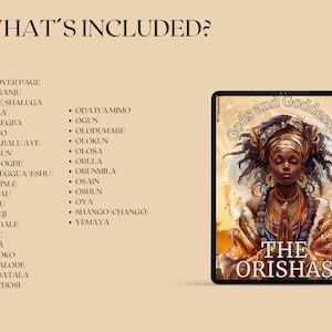 The Orishas Gods & Goddesses Printable Grimoire PDF – Yoruba Deities, Correspondences ...