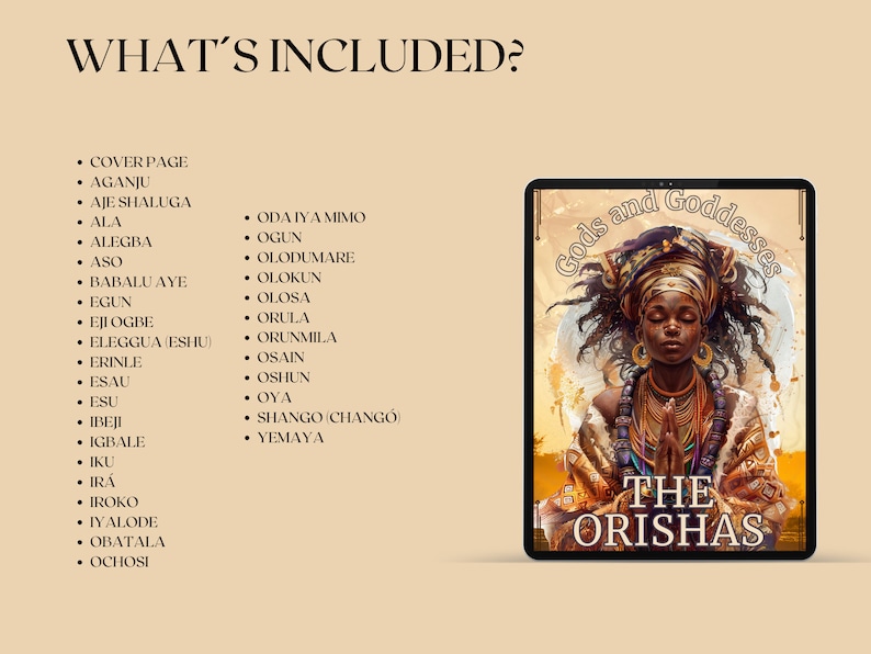 The Orishas Gods & Goddesses Printable Grimoire PDF – Yoruba Deities ...