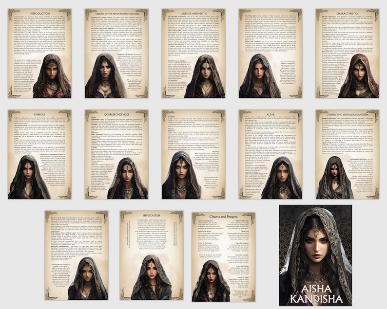 Aisha Kandisha Grimoire Pages: Moroccan Djinn Lore (printable PDF) - Etsy