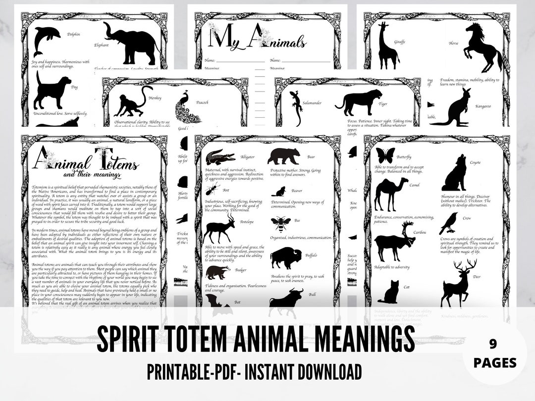 Spirit Animal Meanings