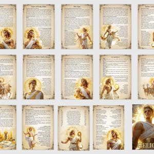Helios. Beautiful Pages for Your Grimoire or Book of Shadows. Printable ...