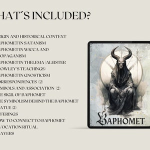 Baphomet. Basics. Grimoire Pages. Printable. - Etsy