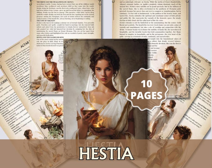 Hestia Prayer Card - Etsy