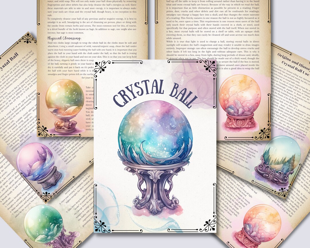Crystal Ball Book of Shadows Pages: Divination Grimoire (digital ...