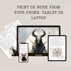 Baphomet. Basics. Grimoire Pages. Printable. - Etsy