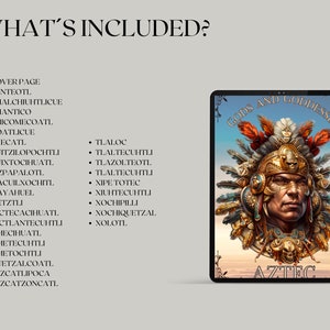 Aztec Gods and Goddesses Grimoire – Ancient Mexican Deity Printable ...