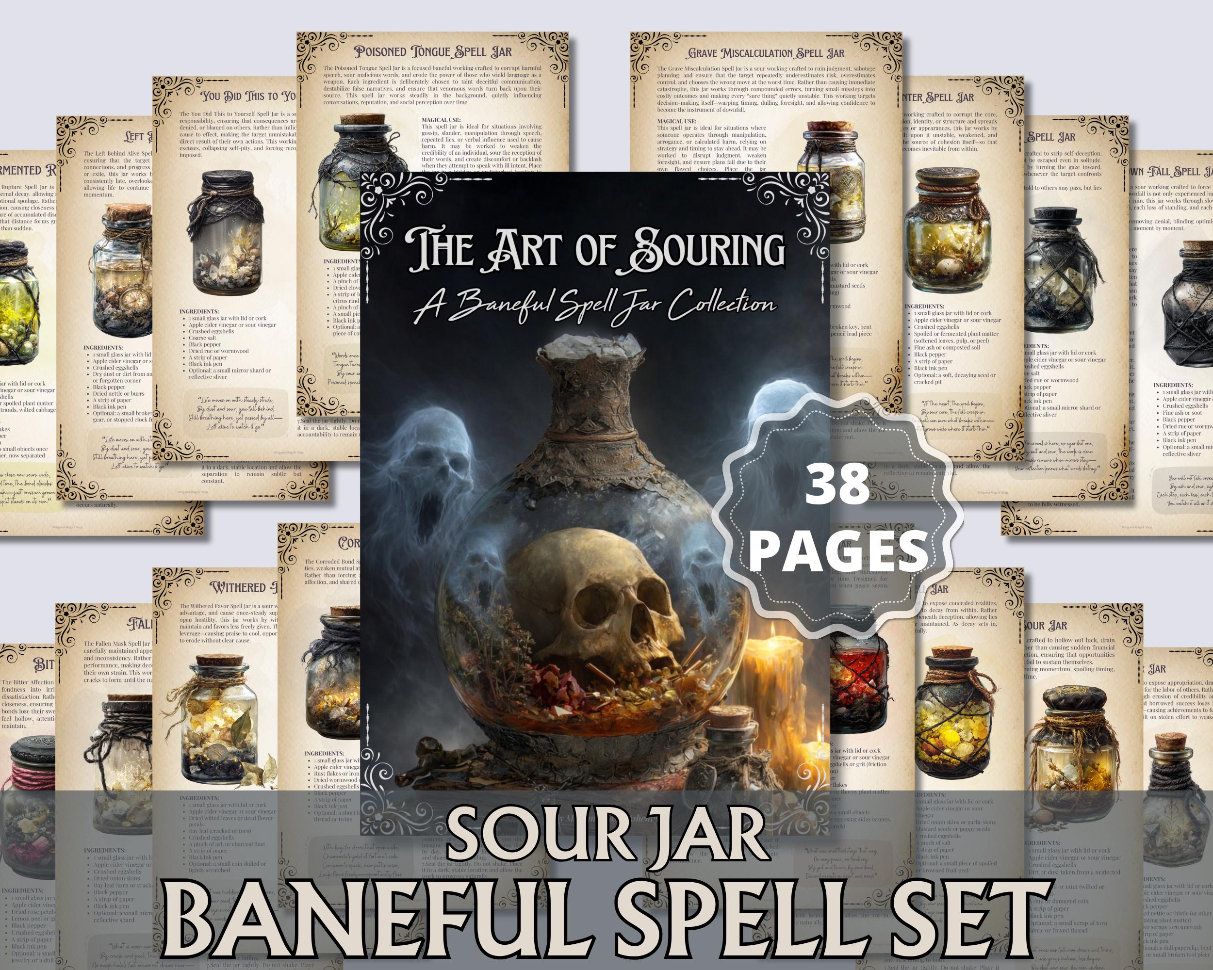 Sour Jar Spells & Baneful Magic | Witchcraft Ritual | Printable Dark ...