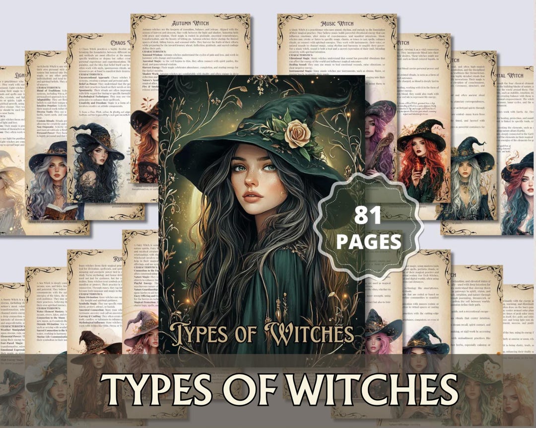 Types of Witches PDF Guide | Discover Your Witch Type | Digital ...