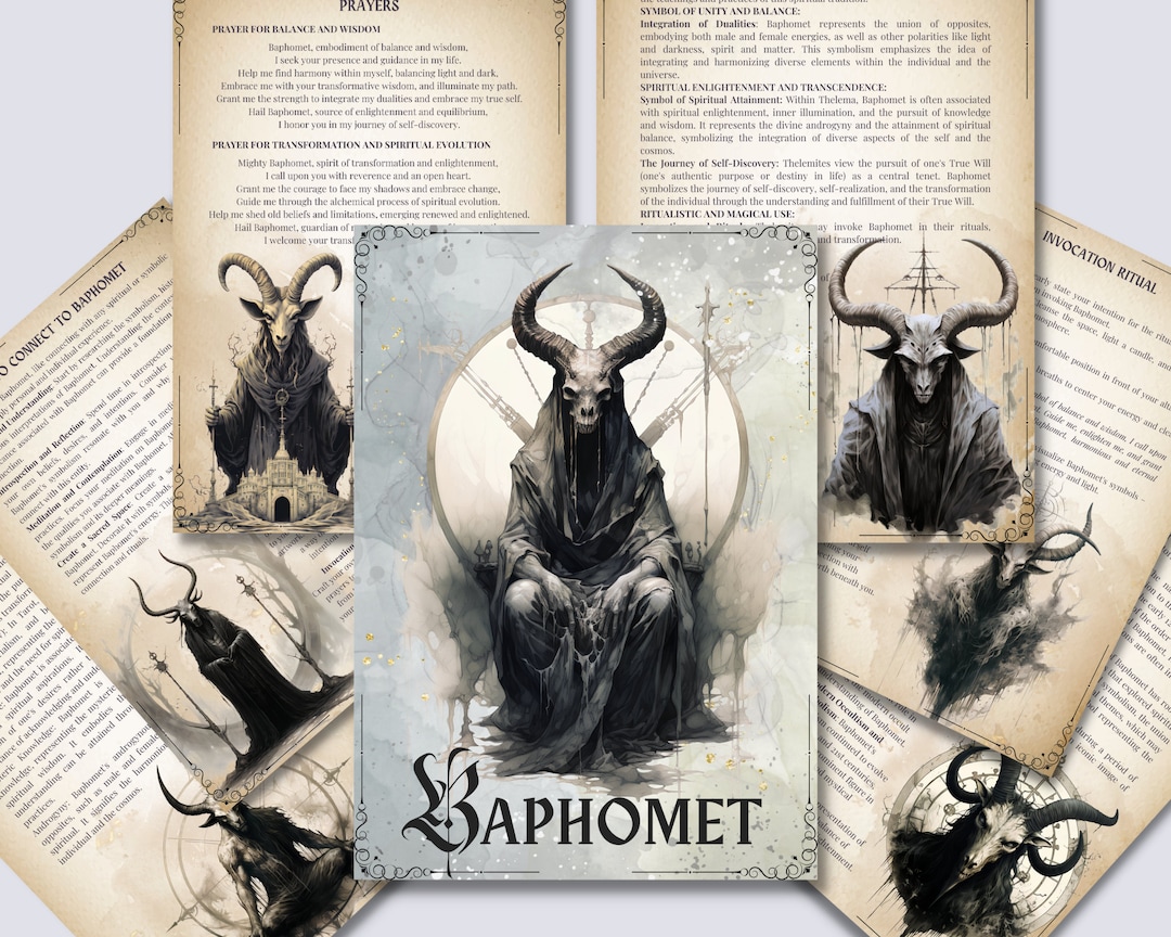 Baphomet. Basics. Grimoire Pages. Printable. - Etsy