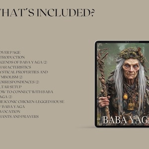 Baba Yaga Grimoire Pages: Slavic Folklore Witch (printable PDF) - Etsy