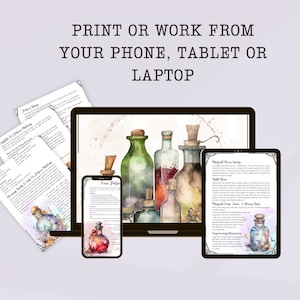 Potions. Beautiful Pages for Your Book of Shadows. Instant Download. - Etsy