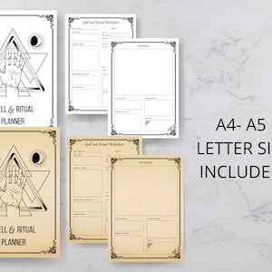 Spell & Ritual Templates: Printable Book of Shadows Worksheet (PDF) - Etsy