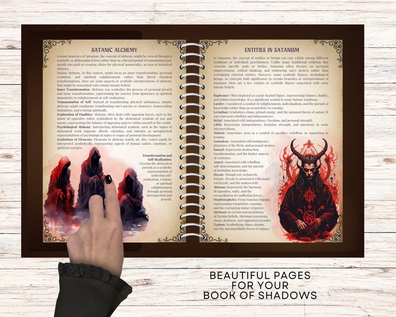 Satanism.basics. Grimoire Printable Pages. - Etsy