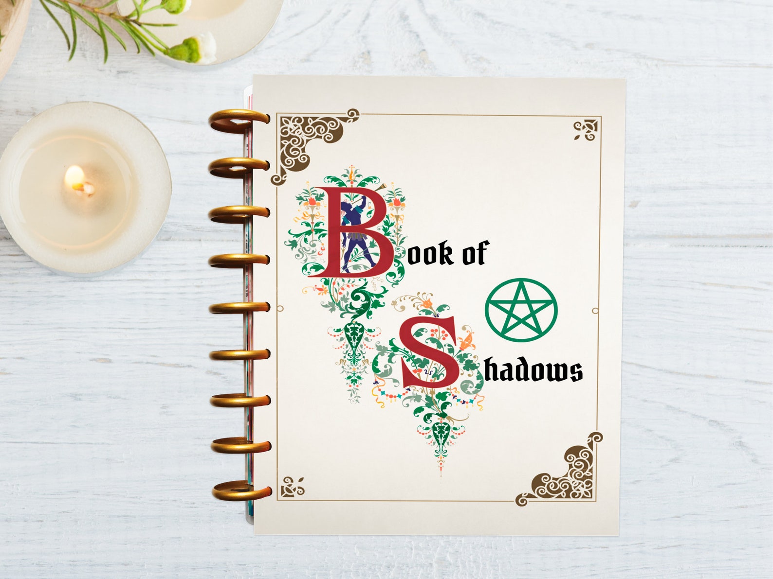 Grimoire Front Page for Book of Shadows / Printable Download / | Etsy