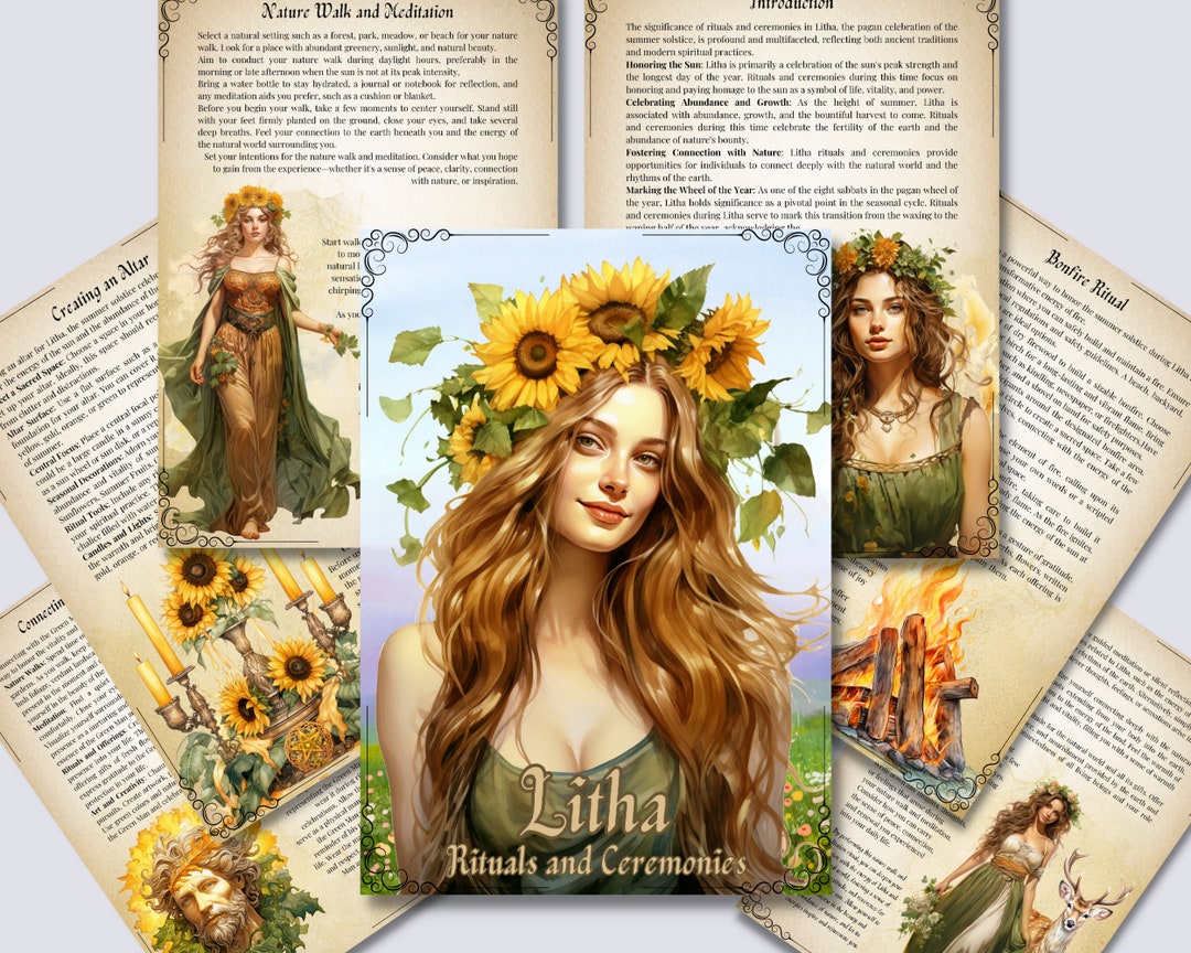 Litha. Rituals and Ceremonies. Printable Pages for Your Book of Shadows ...