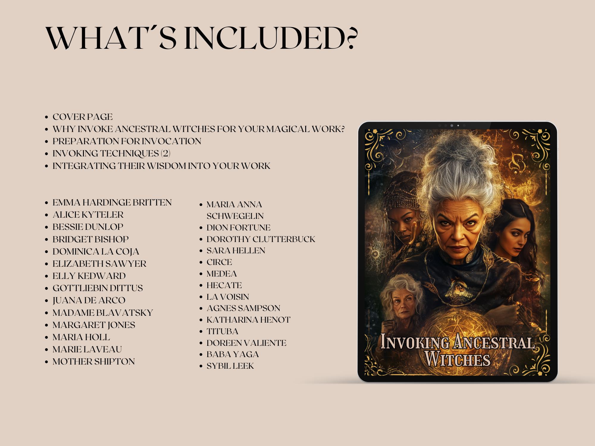 Invoking Ancestral Witches Printable Grimoire PDF – Historical Witches ...
