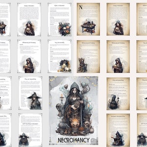 Necromancy Guide for Beginners: Book of Shadows Pages (digital Download ...