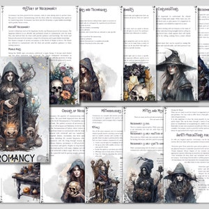 Necromancy Guide for Beginners: Book of Shadows Pages (digital Download ...