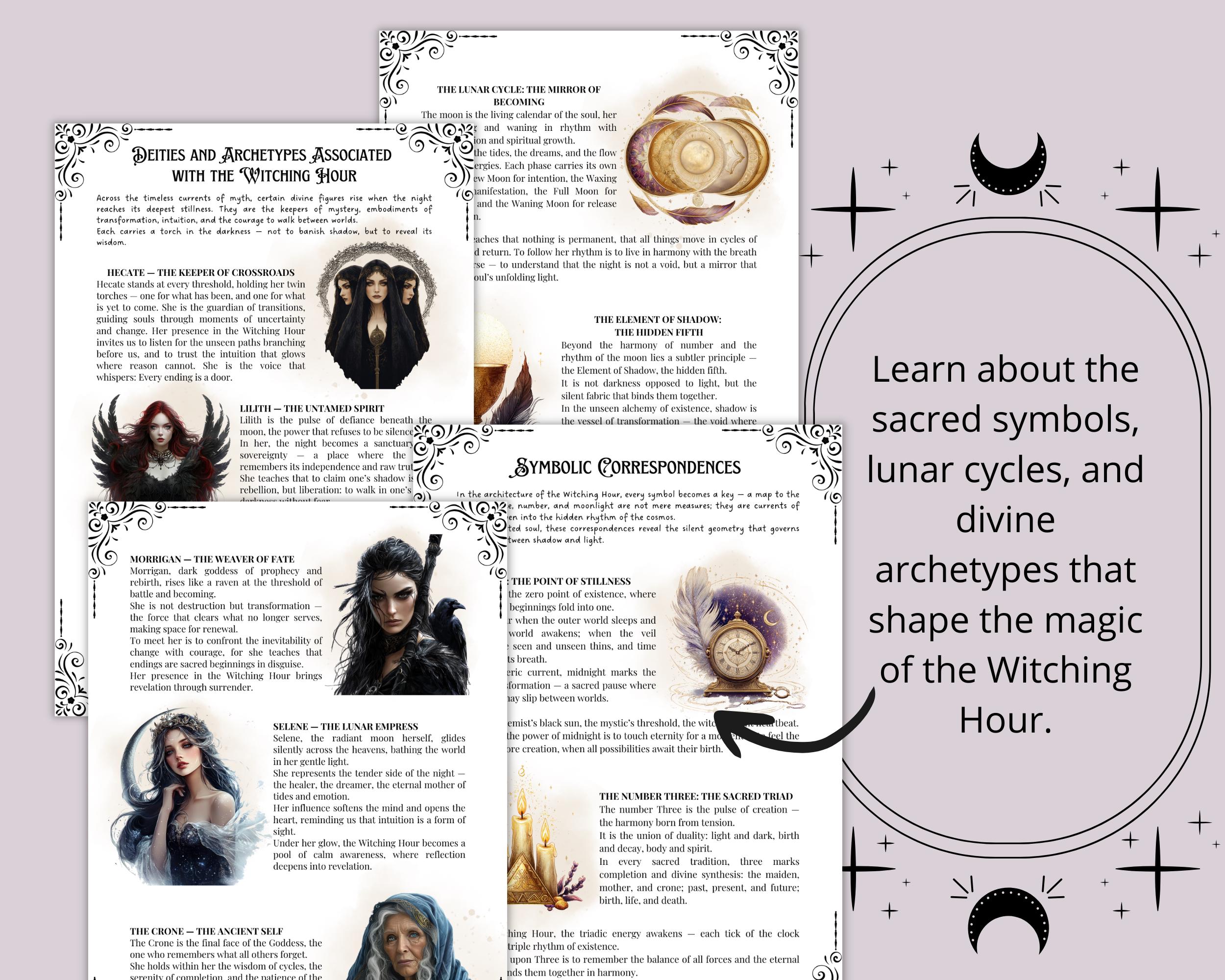 The Witching Hour | Printable Grimoire | Witchcraft Journal PDF, Book ...