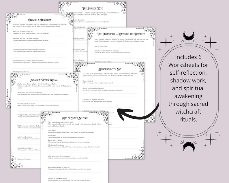 The Witching Hour | Printable Grimoire | Witchcraft Journal PDF, Book ...