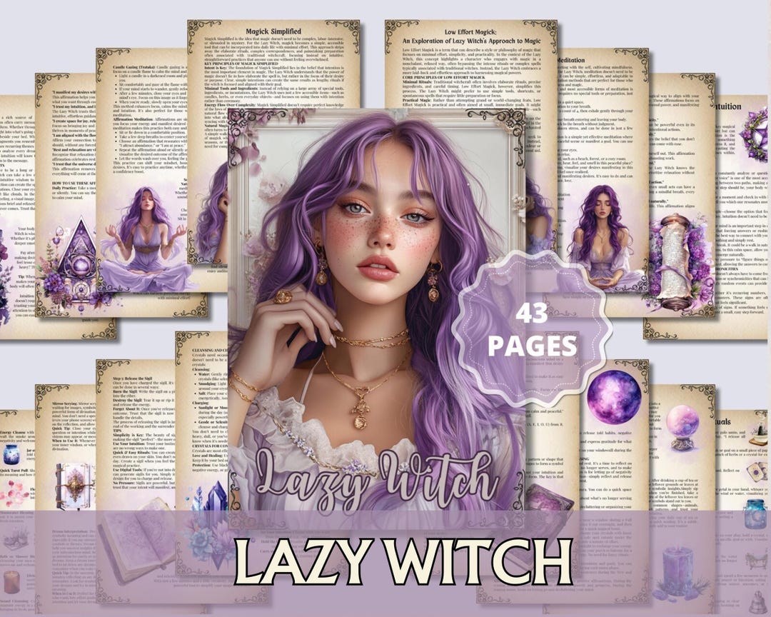Easy Witchcraft for Lazy Witches | Low Effort Magick, Simple Spells ...