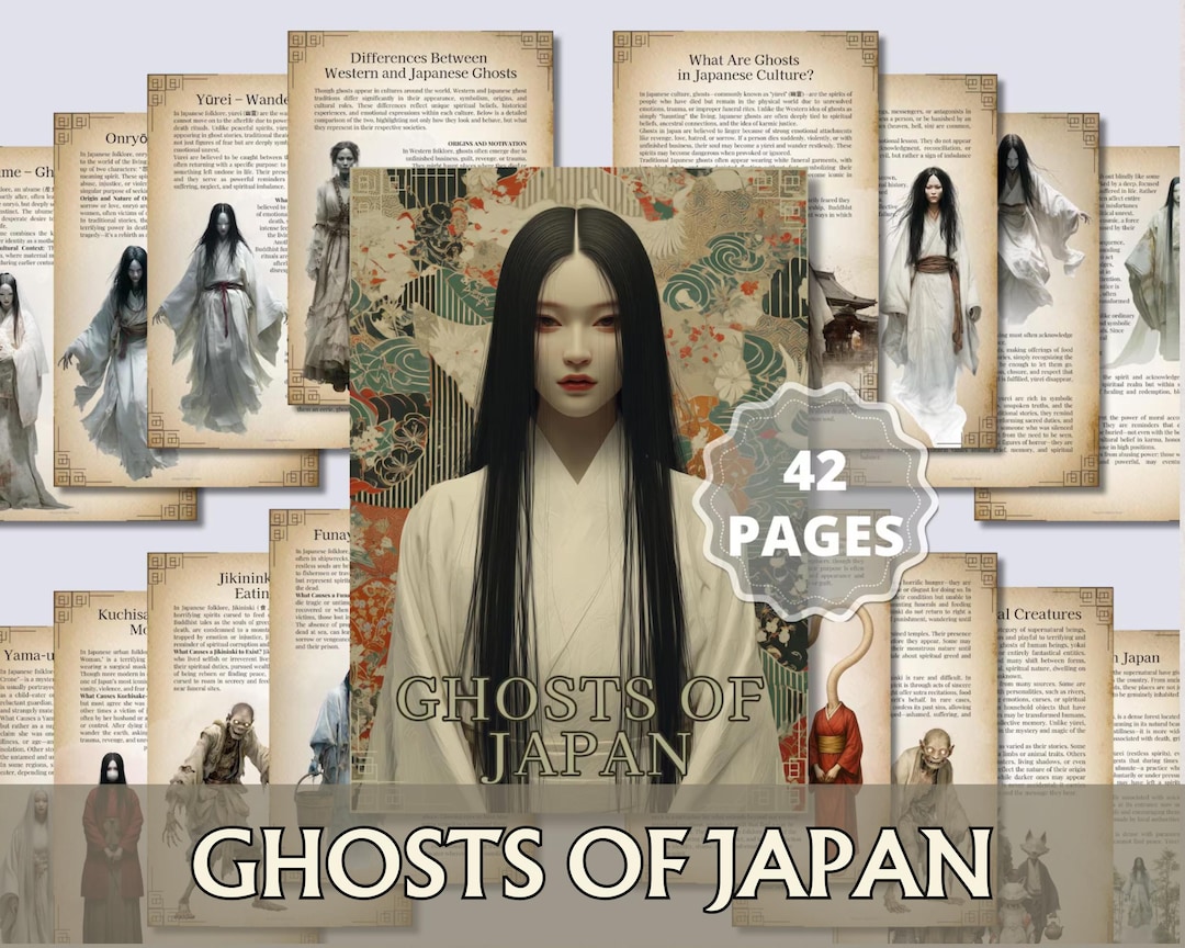 Ghosts of Japan Printable Grimoire Pages | Japanese Folklore | Yūrei ...