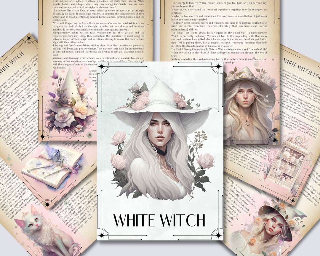 White Witch Book of Shadows Pages (digital Download) - Etsy