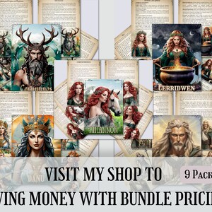 Nuada. Celtic God. Beautiful Pages for Your Grimoire or Book of Shadows ...