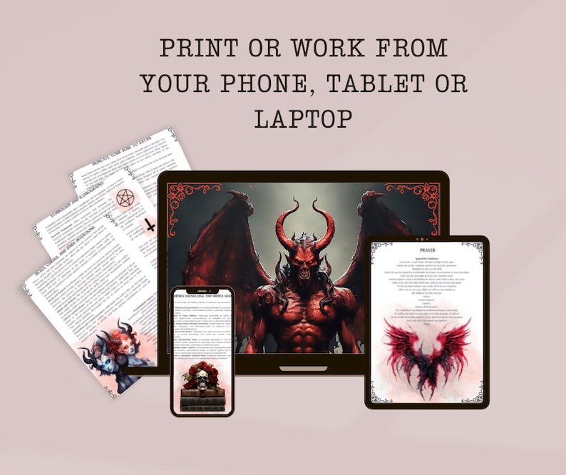 Satanism.basics. Grimoire Printable Pages. - Etsy