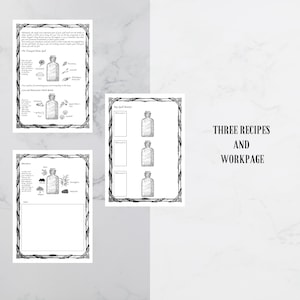 Spell Bottles, Witch Bottles, Digital Download, Workpage - Etsy