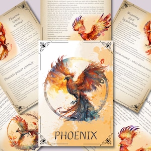 Phoenix. Sprit Animal. Beautiful Pages for Your Book of Shadows ...