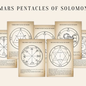 The Pentacles of Solomon PDF | Ancient Magic Guide, 44 Seals & Sigils ...