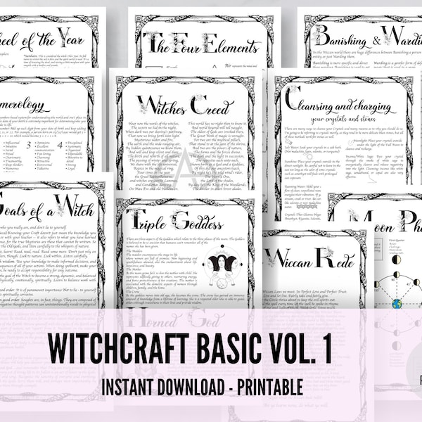 Book of Shadows Printable - Etsy