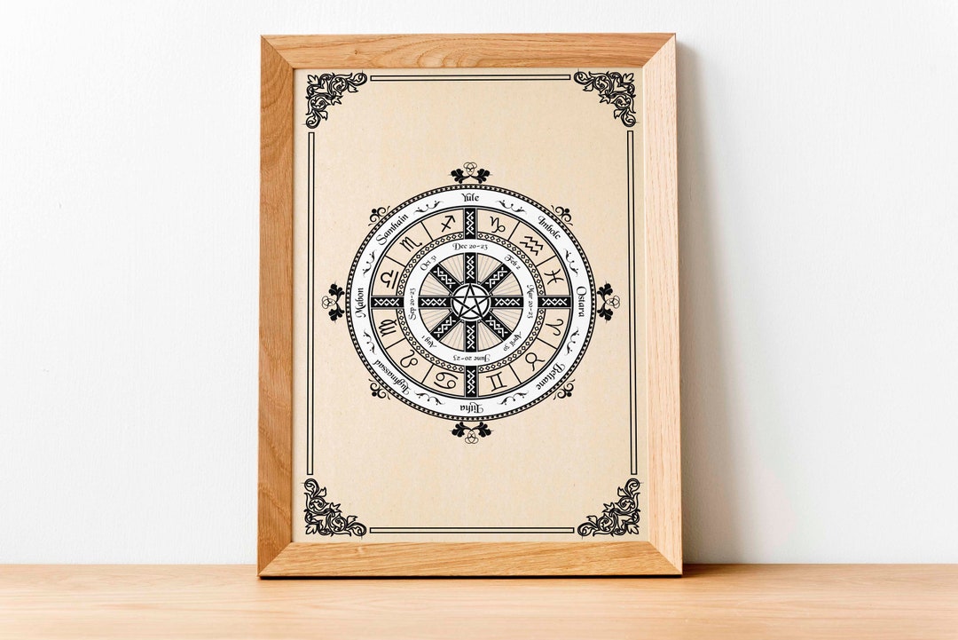 Sabbat Calendar (DIGITAL) - Wheel of the Year - Wiccan Pagan Sabbats ...
