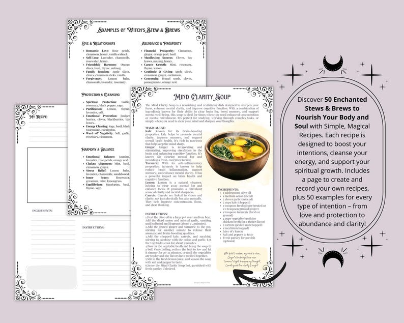 Witch's Stew & Brews Grimoire | 50 Magical Recipes for Body and Soul ...