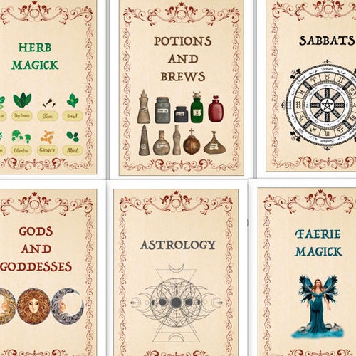 Book of Shadows Templates - Etsy