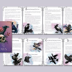 Crow Book of Shadows Pages: Grimoire Printable (instant Download) - Etsy