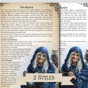 THE CRONE GODDESS. Beautiful Pages for Your Grimoire or Book of Shadows ...